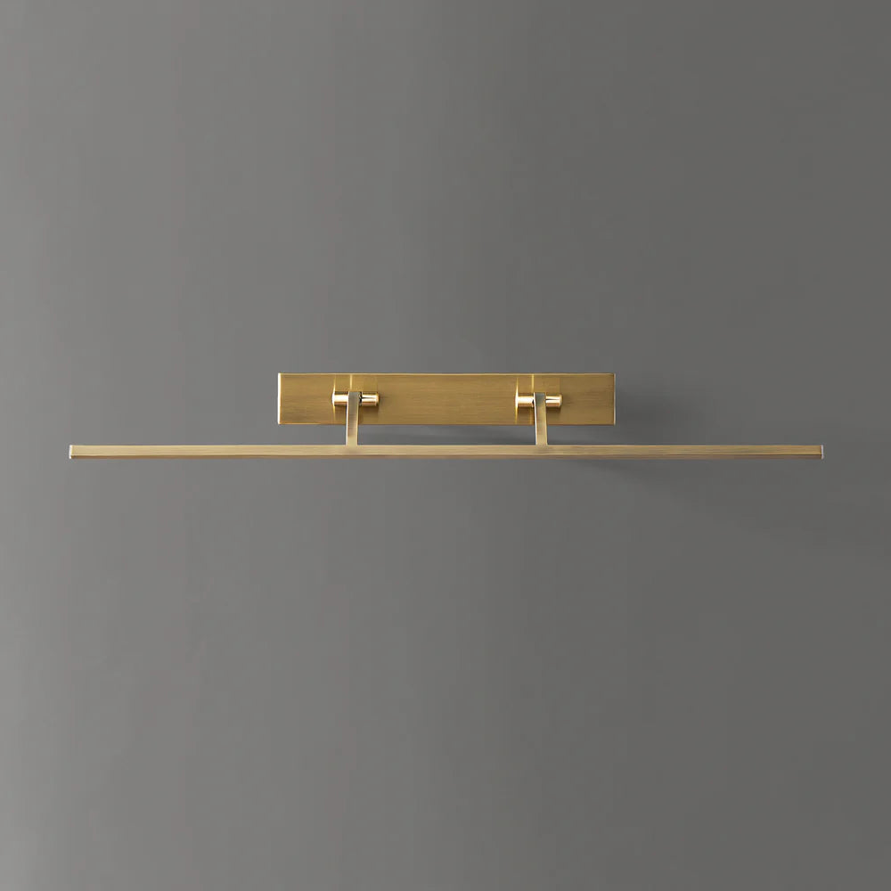Pooky Dimmable Larger Blake Picture wall Light in Antique Brass Finish