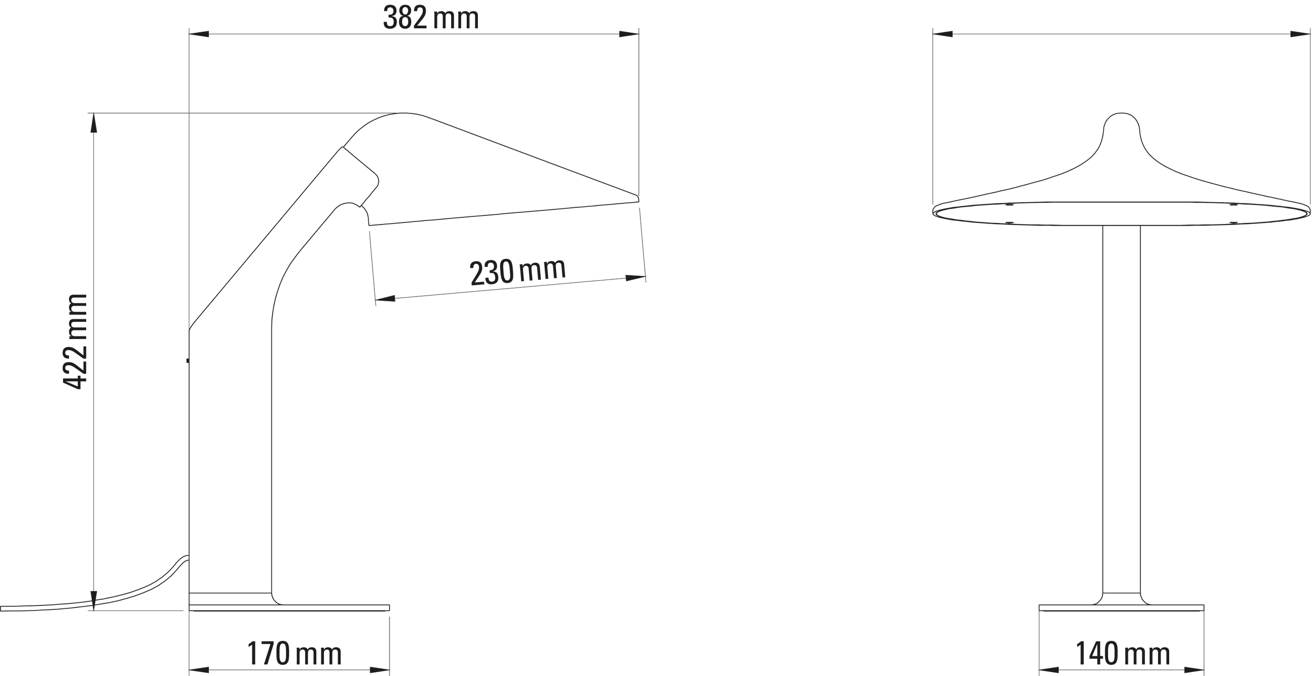DCW Editions Niwaki table light